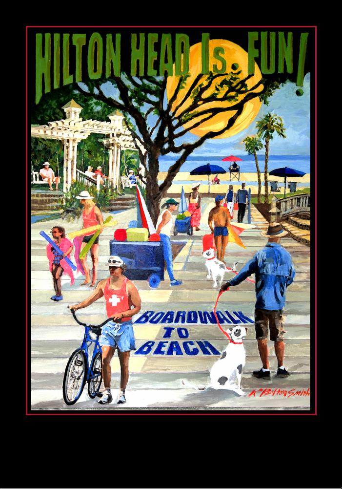"Boardwalk To Beach" by Bolton Smith Art Prints – Mingles